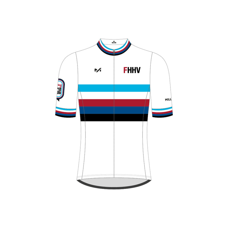 FHHV Men's Classic White Jersey (Milltag) - Friends of Herne Hill Velodrome